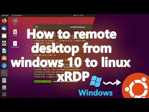 Remote desktop from windows to linux with xRDP / fix black screen