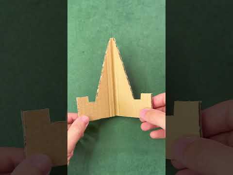 Making Phone Stand with Cardboard #shorts