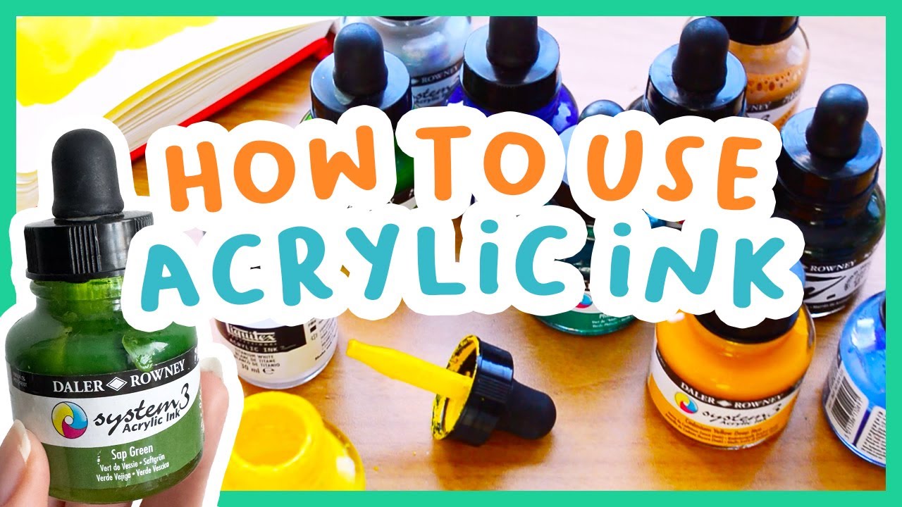 Everything you need to know about acrylic ink 🎨 Techniques, layering & FAQ