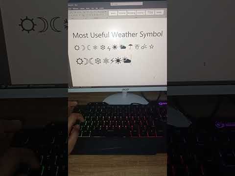 weather symbol in ms word with just shortcut.#msword #shortcut