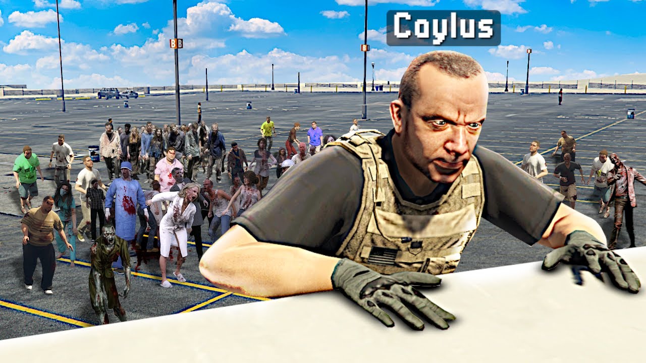 Surviving MASSIVE ZOMBIE APOCALYPSE in Realistic Game!
