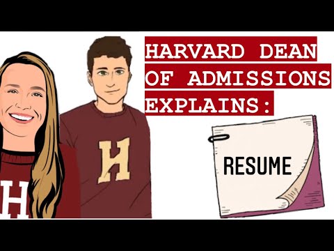 Law School Resume | Harvard Dean for Admissions Explains