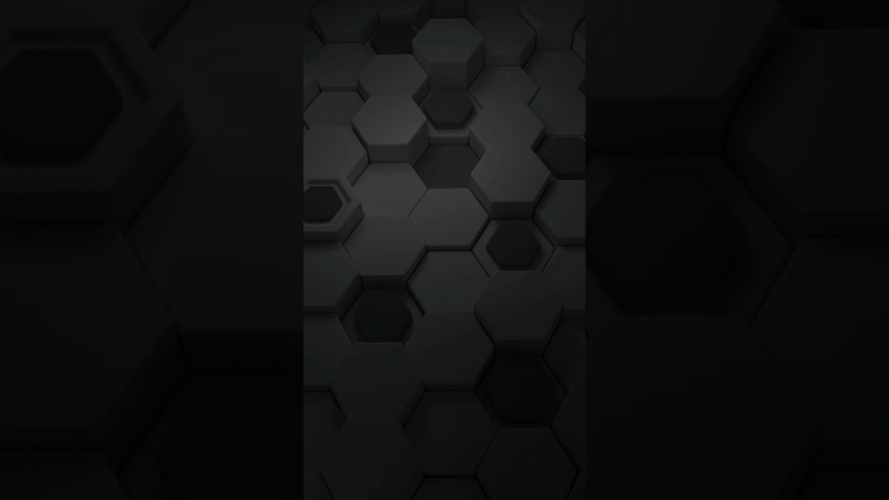 Simple dark 3D hexagon wallpaper