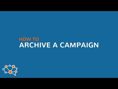 How to: Archive a Campaign