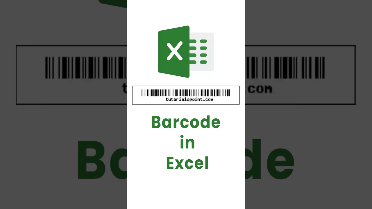 How to use barcodes in excel? ( In 2 steps) | Barcode shortcut trick #shorts #exceltricks