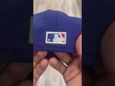 Dice Los Angeles Dodgers 50th Anniversary New Era 59Fifty Fitted Hat GITD Royal Blue Gray Under Brim