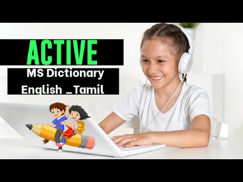 Active meaning in English and Tamil with Example