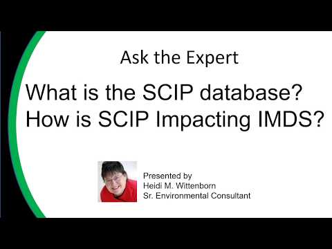 The SCIP Database - It's Impact on IMDS