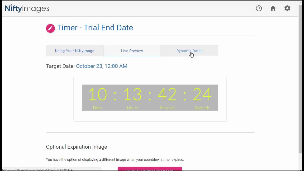 Dynamic Countdown Timers using merge fields.