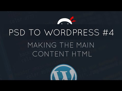 Learn PSD to WordPress Tutorial 4 Main Content HTML - Mind Luster