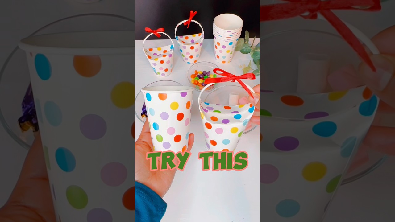 Party Favors From Paper Cup Craft | Fun And Creative #shorts #viral