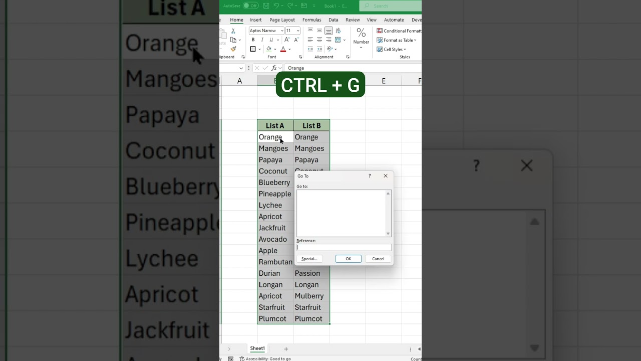 What's the EASIEST Way to Compare Two Lists in Excel?