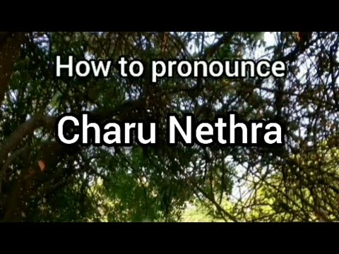 How to Pronounce Charu Nethra