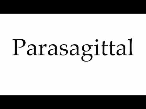 How to Pronounce Parasagittal