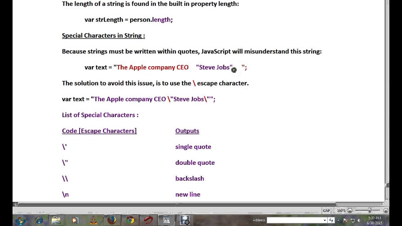 JAVASCRIPT STRING LENGTH SPECIAL CHARACTERS