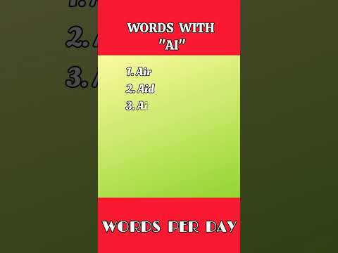 Common words starting with "AI" #englishlearners #englishlearning #youtubeshorts