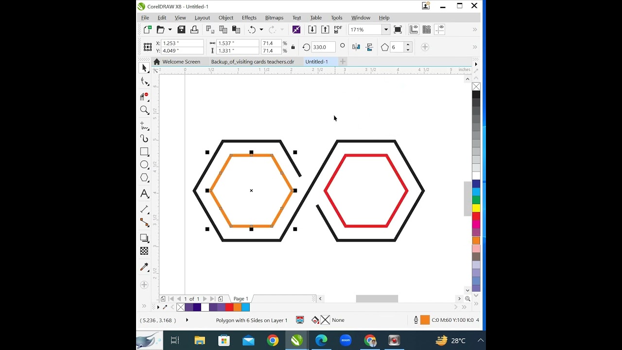 Mastering Hexagon Logo Design in CorelDRAW | Step-by-Step Tutorial