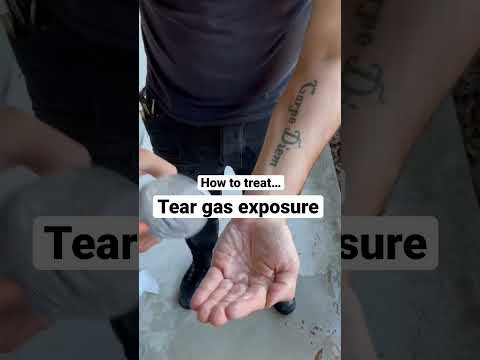 If you get tear gassed, you’ll need to know this… #shorts #health #iran