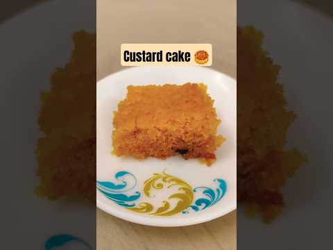 Custard Cake recipe | Spongey and tasty cake #shorts#shortvideo #shortsfeed #ytshorts #yt #custard