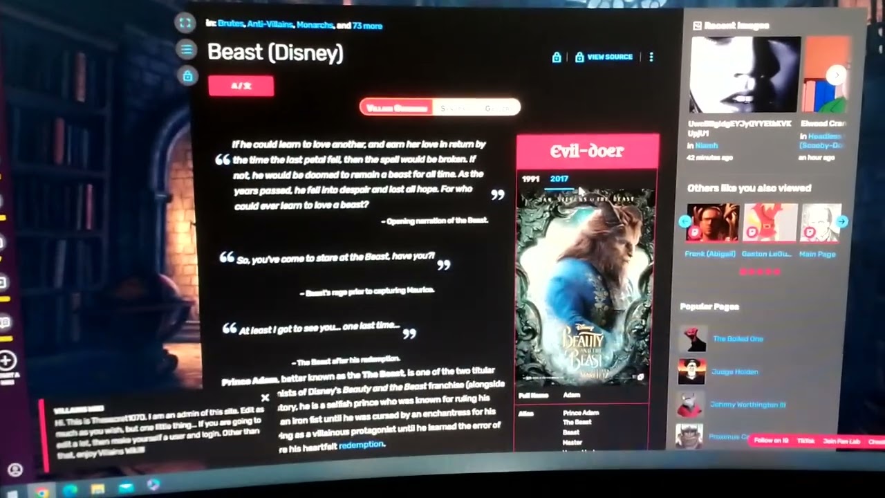 My Reaction That Beast Is On Villains Wiki