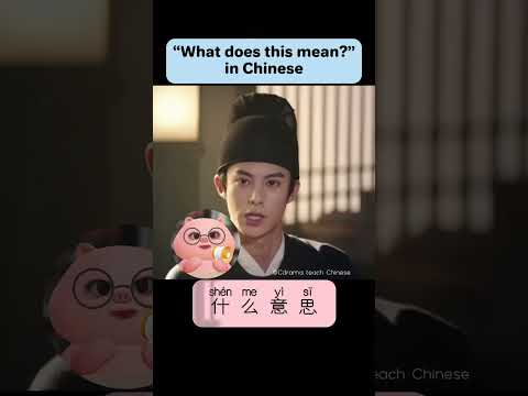 “What does this mean?” in Chinese #dylanwang #learnchinese #guardiansofdafeng #dylanwang王鹤棣