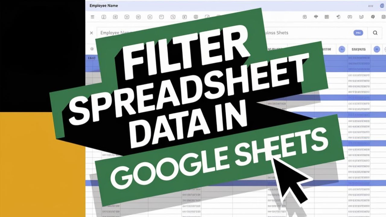 How to Filter Spreadsheet Data / Create Filters in Google Sheets [TUTORIAL]