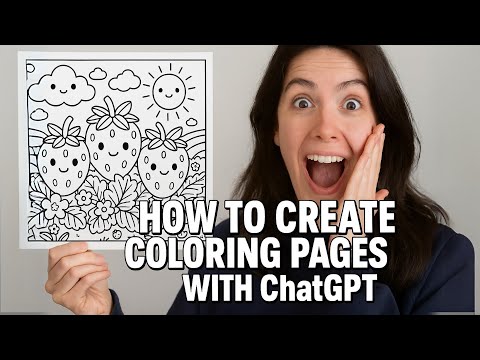 How To Create Coloring Pages with ChatGPT - Sell Coloring Books on Amazon KDP Coloring Pages on Etsy