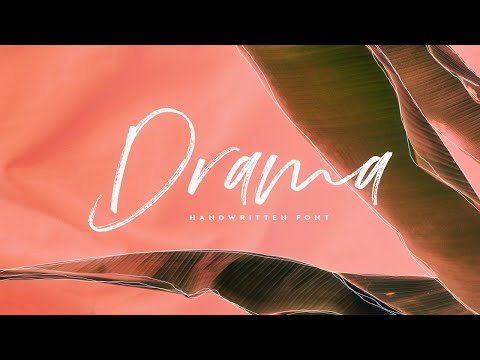 Drama | Script Font Font Free Download