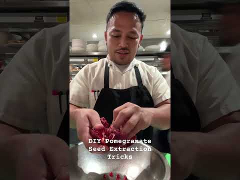 Pomegranate Seed Removal Tutorial for Beginners 😱#shorts