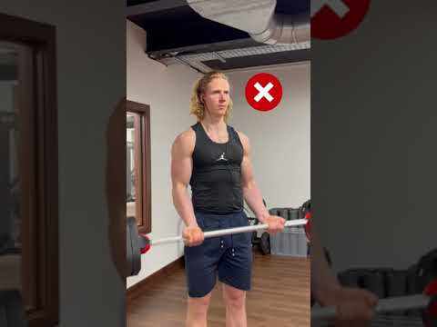 Barbell Bicep Curl Mistake