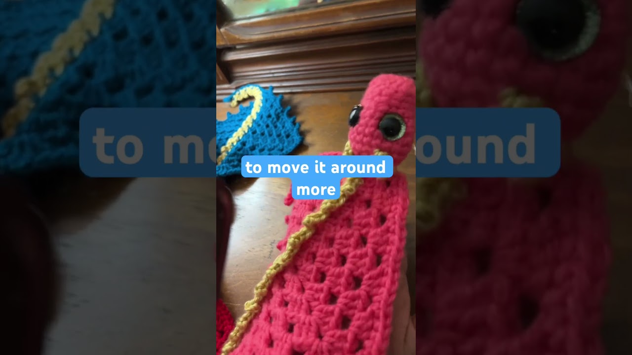 Pocket dragons with finger loop for puppet style fidget.