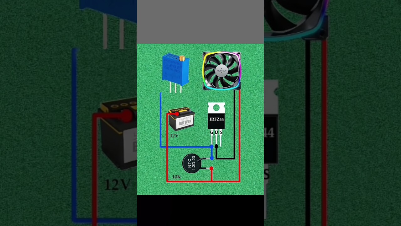 Automatic Fan Control with Temperature Sensor #extractionfan #directfan