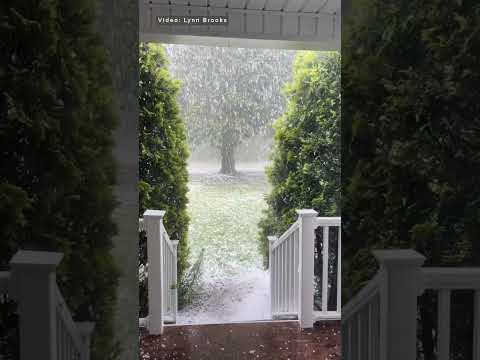 Hail storm in Western North Carolina