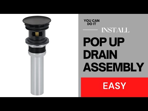 Easy Install Pop Up Drain Assembly Stopper NO LEAKS for Bathroom Sink #diy #how #howto
