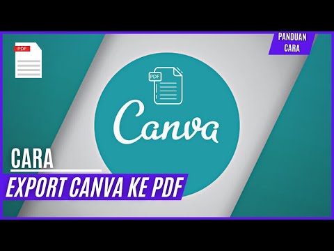 Cara Export Canva Ke PDF di HP secara gratis tanpa bayar langsung unduh tanpa convert desain