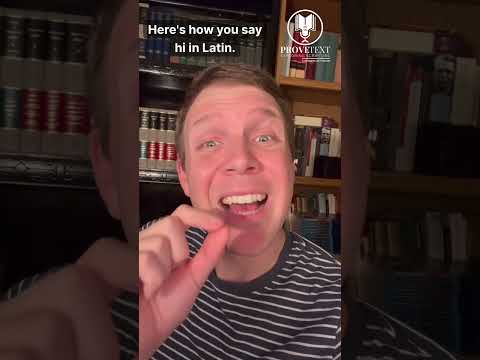 Say 'Hi' in Latin - #latin #classicaleducation #hello #shorts #ancient #language #languagelearning
