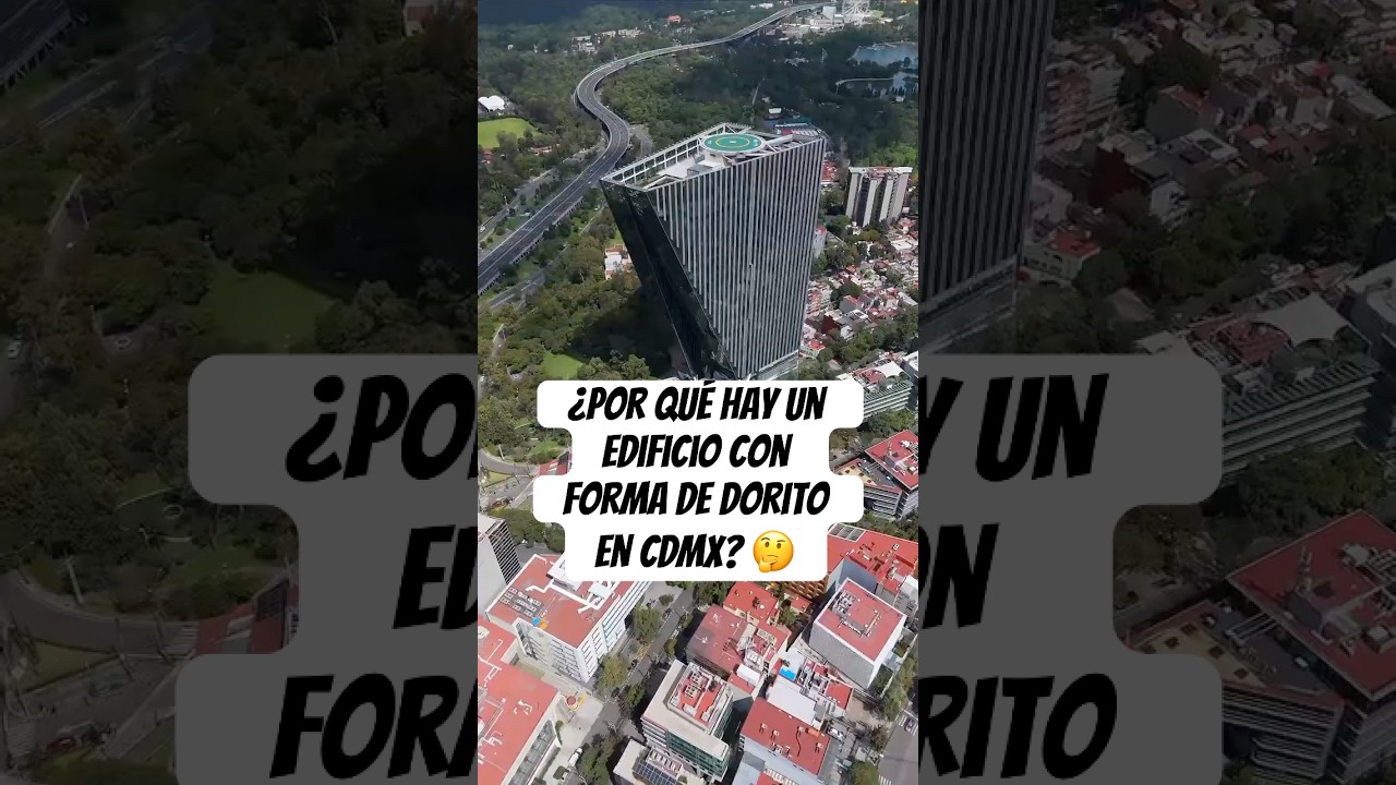 The DORITO-shaped building. 🤯 #travel #curious #architecture