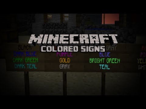 Minecraft - Colored Signs