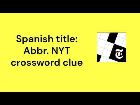 Spanish title Abbr NYT crossword clue