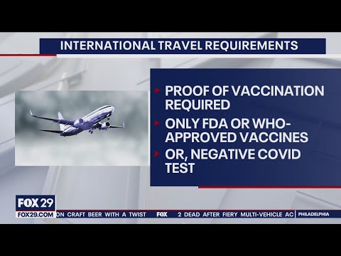 US eases international travel restrictions on Monday