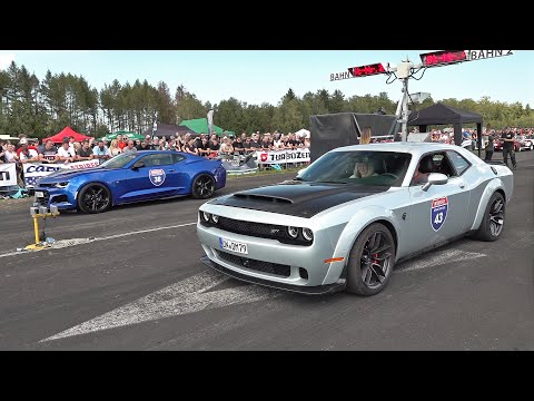 Ultra-Rare Dodge Challenger SRT Hellcat XR Drags Mustang and Camaro in ...