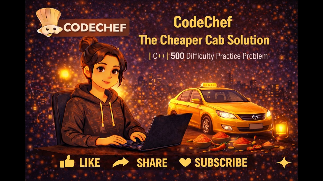 CodeChef The Cheaper Cab Solution | C++ | 500 Difficulty Practice Problem