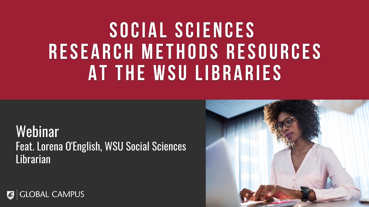 Social Sciences Research Methods (Webinar)