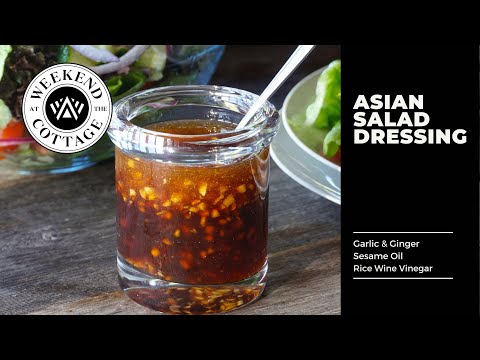 The Best ASIAN SALAD DRESSING | 1-Minute Video!