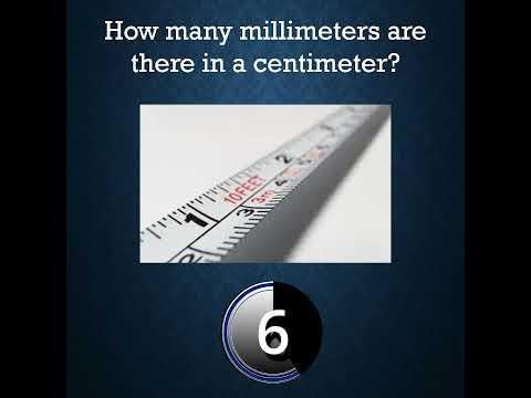 How many millimeters are there in a centimeter? ||GK ||GK with prima|