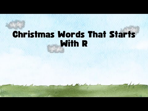Christmas Words That Starts With R
