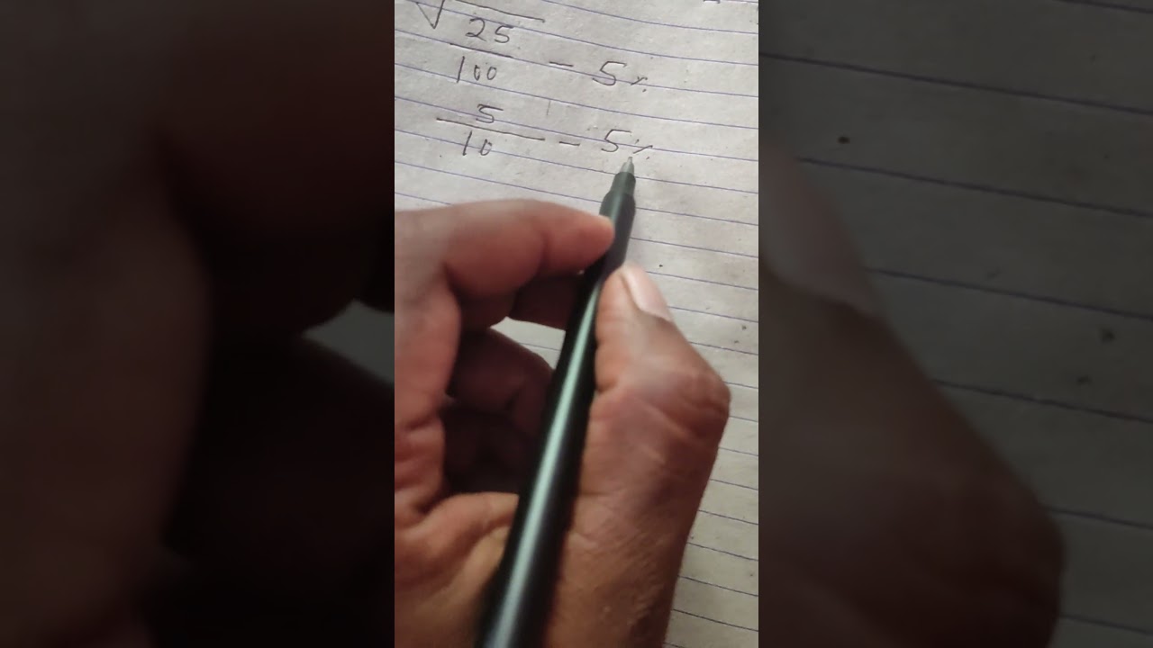 can you solve this √25%-5 ? #shorts