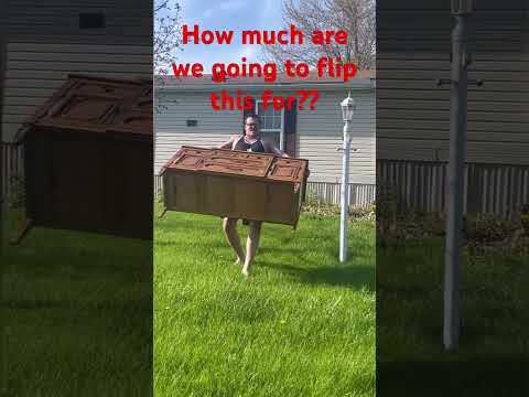 Flipping furniture on Facebook marketplace! #sidehustle #furniture #sell #selling #diy #wife #funny