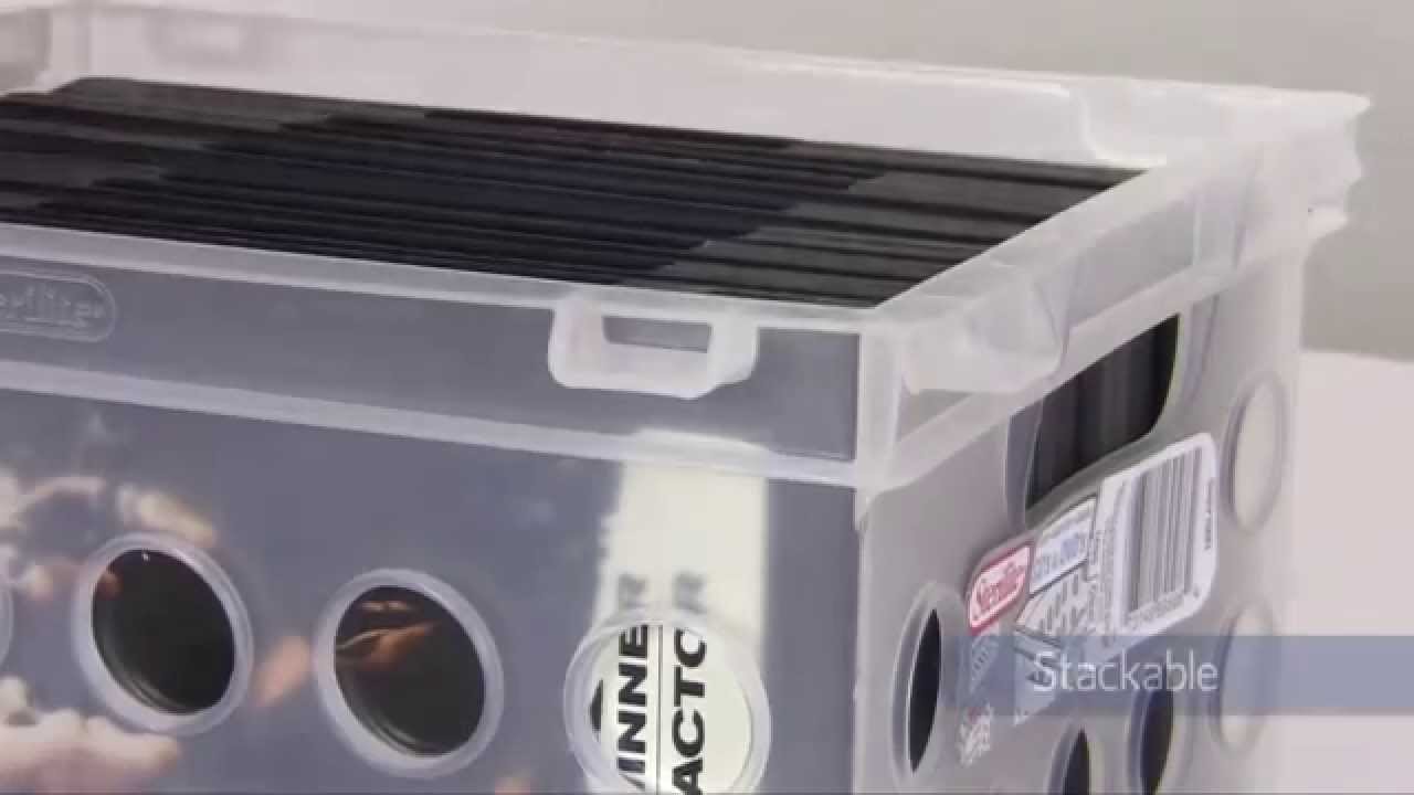 Clear Sterilite Mini Crate