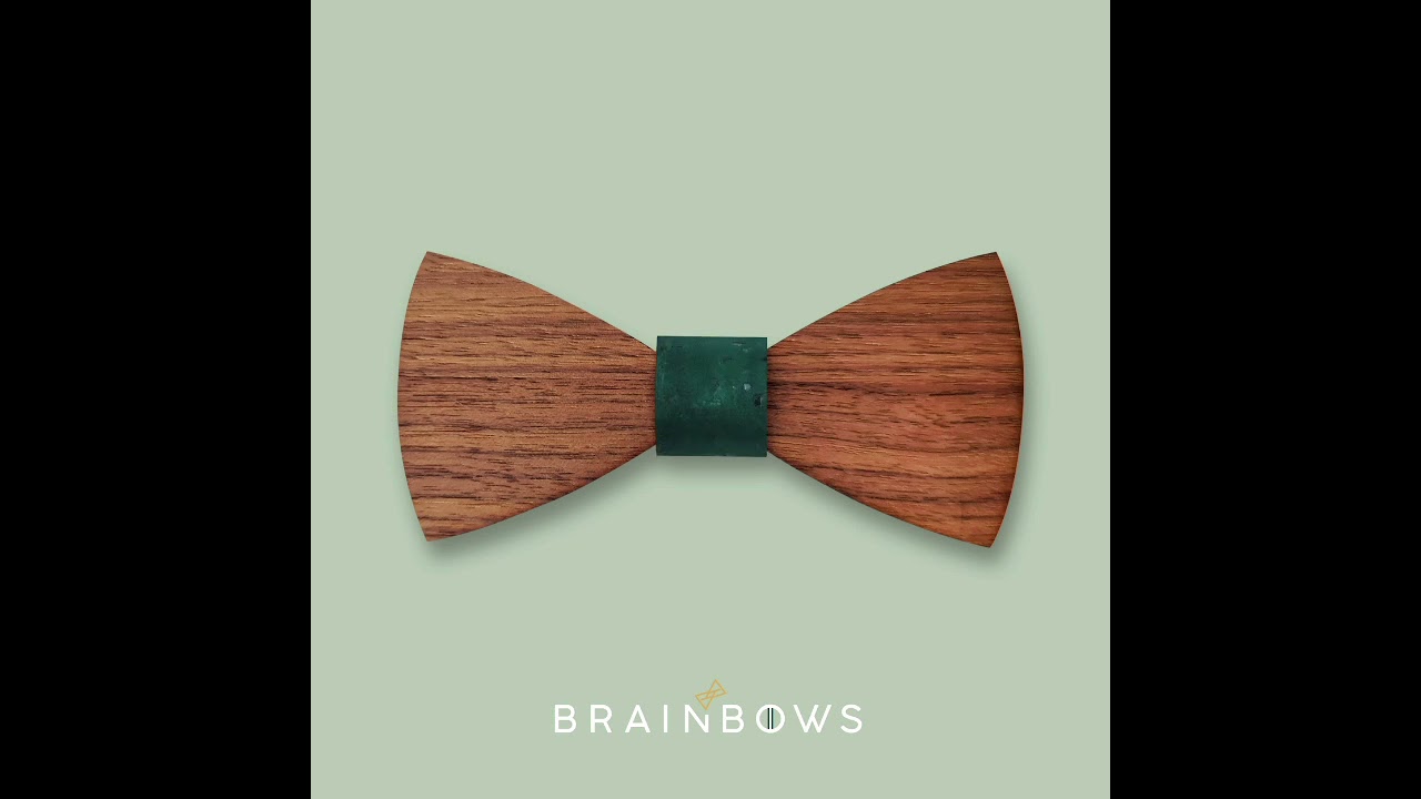 Brainbows Timbows: wood + cork reversible bow ties